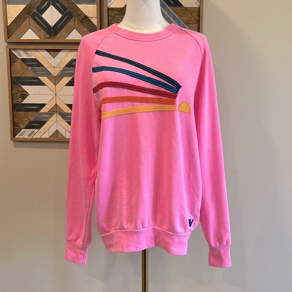 Aviator Nation | Tops | Aviator Nation Daydream Crew Sweatshirt Pink ...